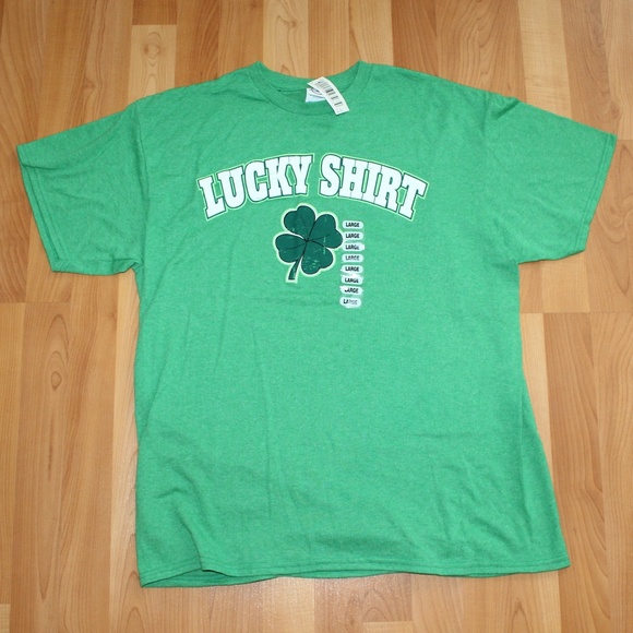 Delta | Tops | Nwt Tshirt Lucky Shirt Short Sleeve Green Clever | Poshmark